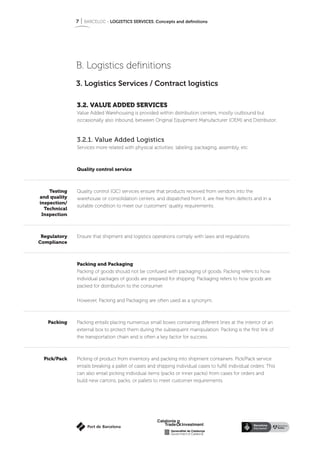 Logistics services concepts and definitions | PDF