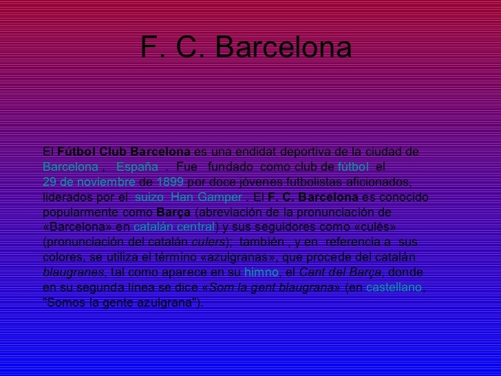 Presentacion Power Point fc barcelona - Imagui