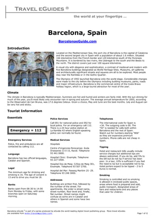 Barcelona guide | PDF