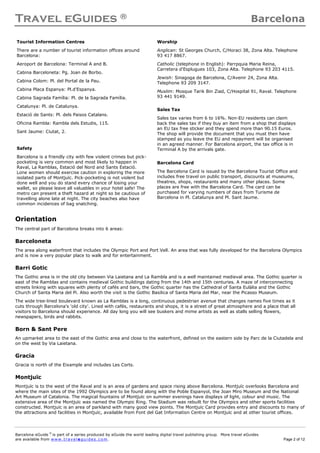 Barcelona guide | PDF