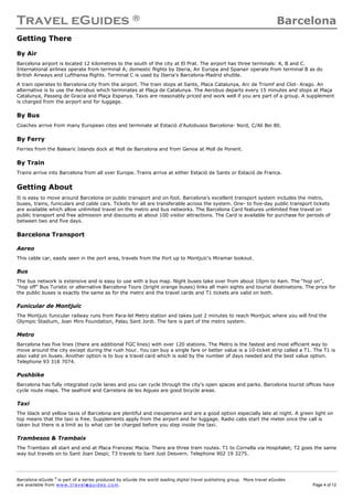 Barcelona guide | PDF