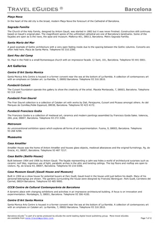 Barcelona guide | PDF