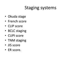 Barcelona clinic liver cancer (bclc) staging | PPTX