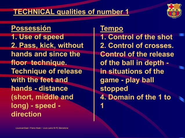 Barcelona philosophy | PPTX | Soccer | Sports