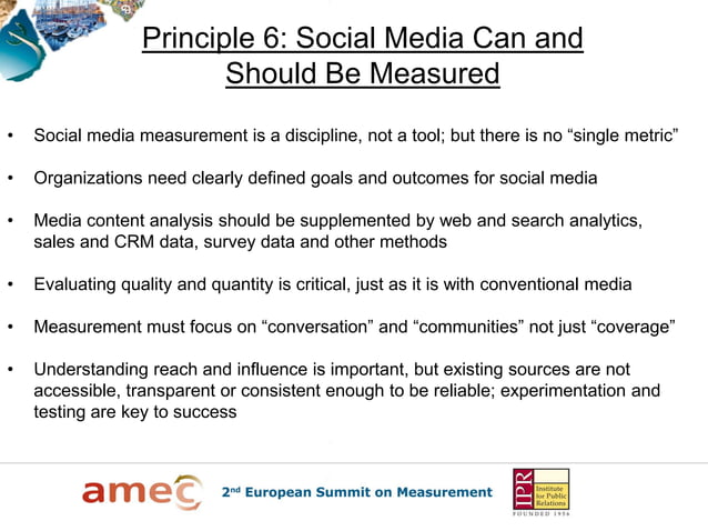 Barcelona Principles for PR Measurement | PPT
