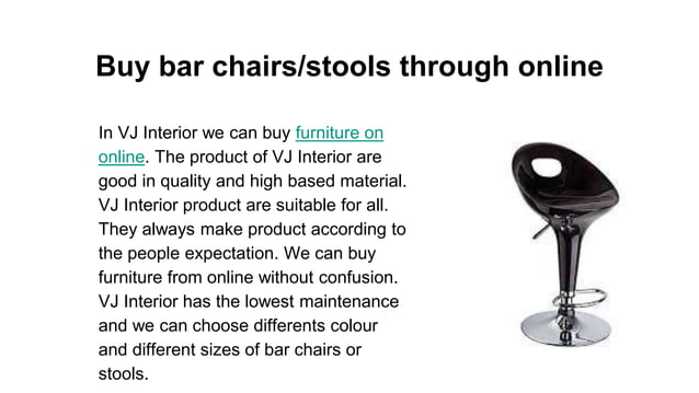 Bar chairs/stools | PPT