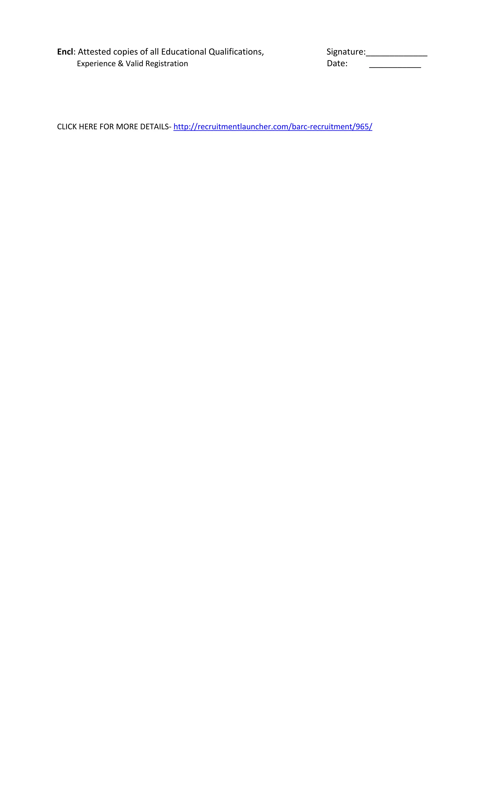 Barc jobs 2015 – 2016 consultants posts application form format | PDF