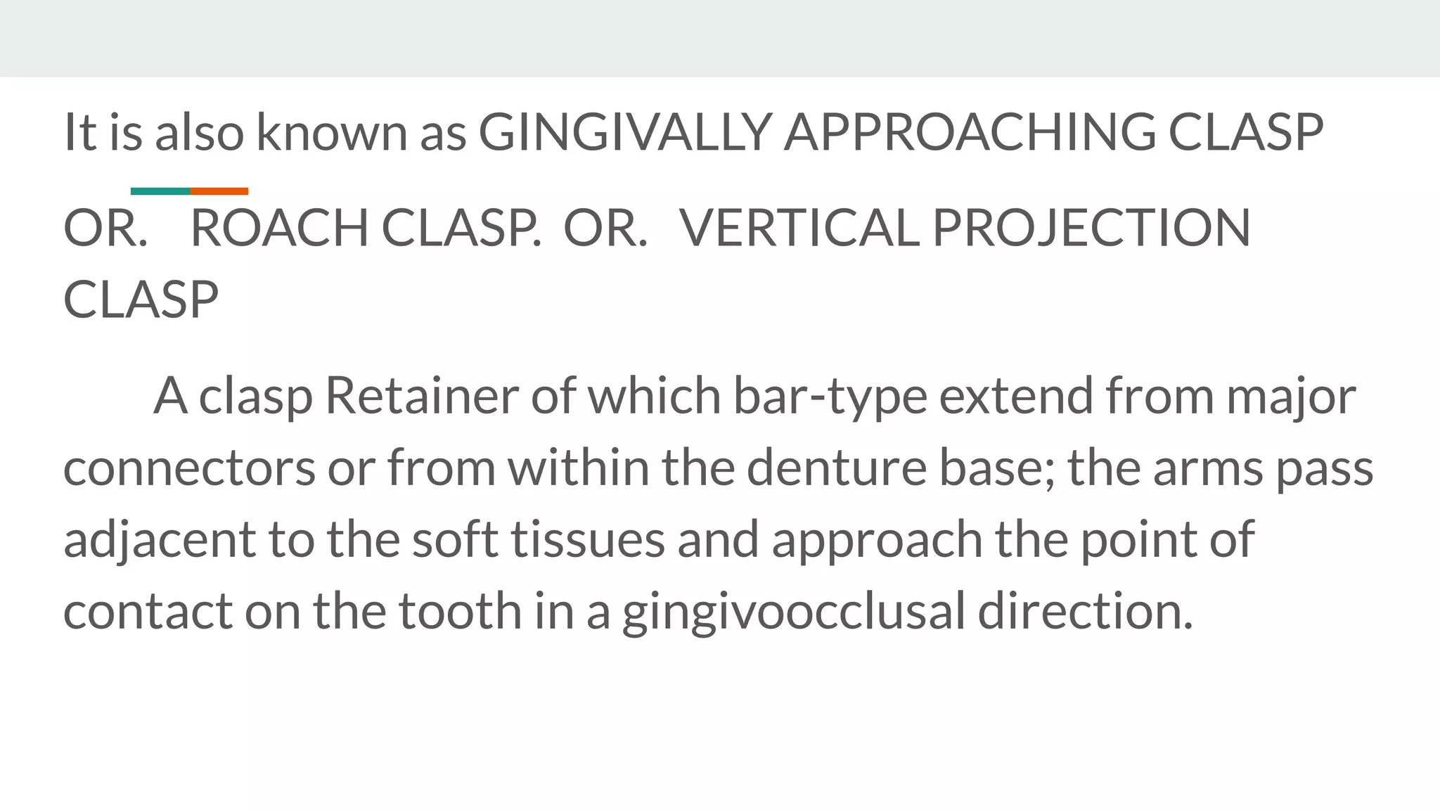 Bar Clasp | PDF