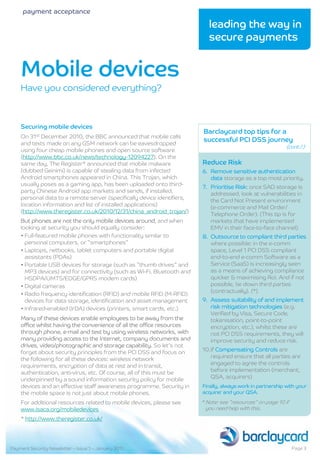 Barclaycard Payment Security Newsletter Jan11 | PDF