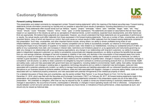 Barclays conference presentation | PPT