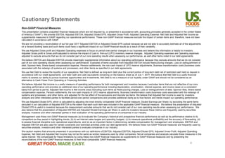 Barclays conference presentation | PPT