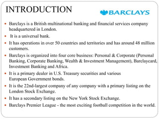 BARCLAYS INVESTMENT BANK. | PPTX