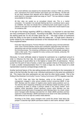 Barclays Libor Scandal | PDF