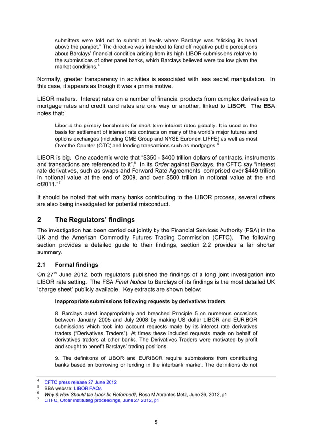 Barclays Libor Scandal | PDF