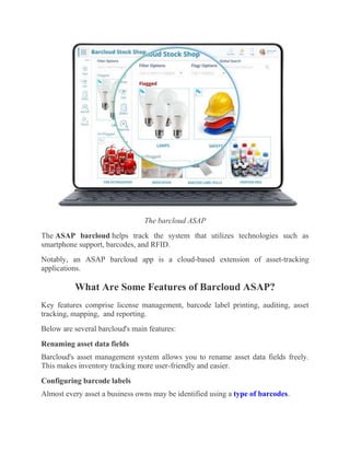 Barcloud ASAP: An Useful Asset Management Solution [GUIDE] | DOC
