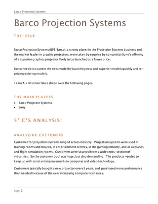 Barco case study team a final | DOCX