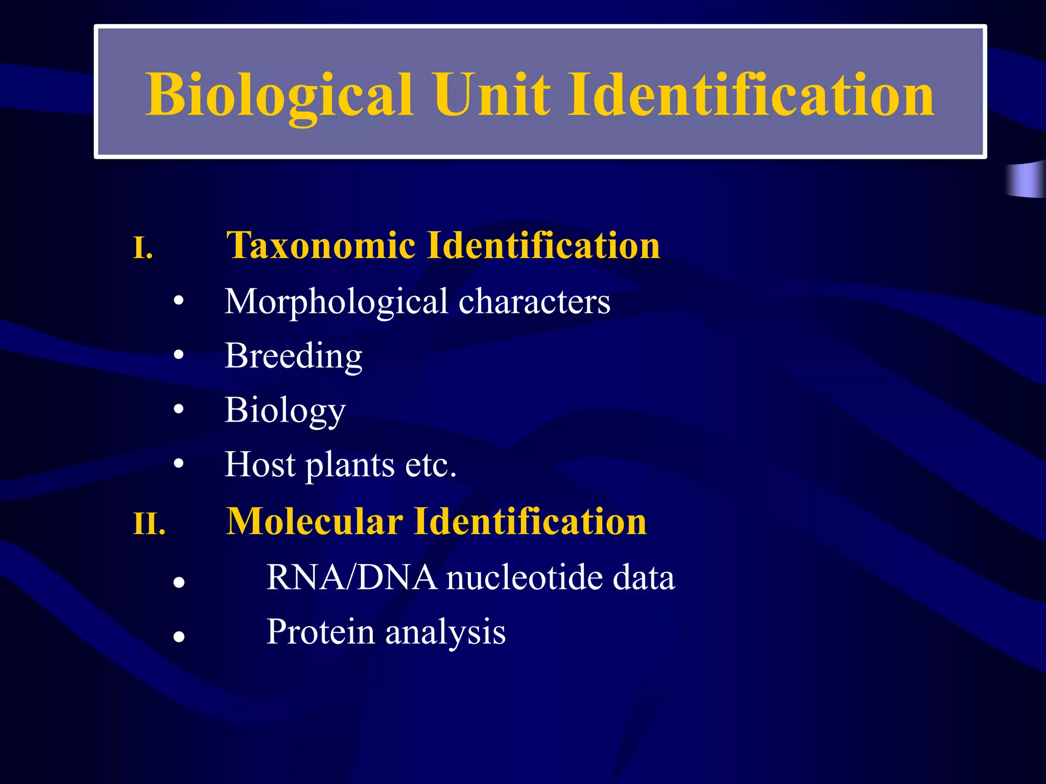 DNA BarcodING IN ANIMALS | PPTX