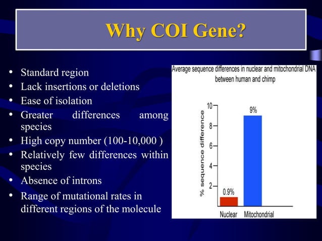 DNA BarcodING IN ANIMALS | PPT