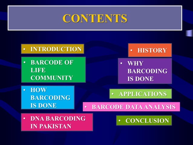 DNA BarcodING IN ANIMALS | PPT