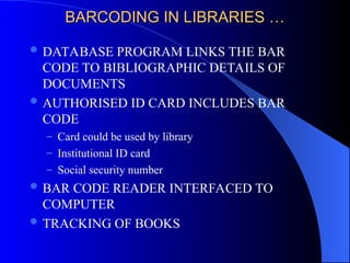 barcode that learn by all department that how barcode is working | PPT
