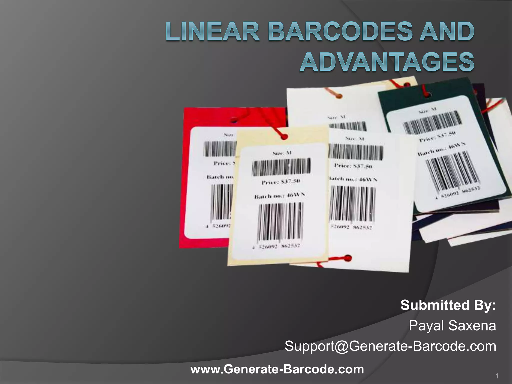 Types and Applications of Linear Barcode | PPSX