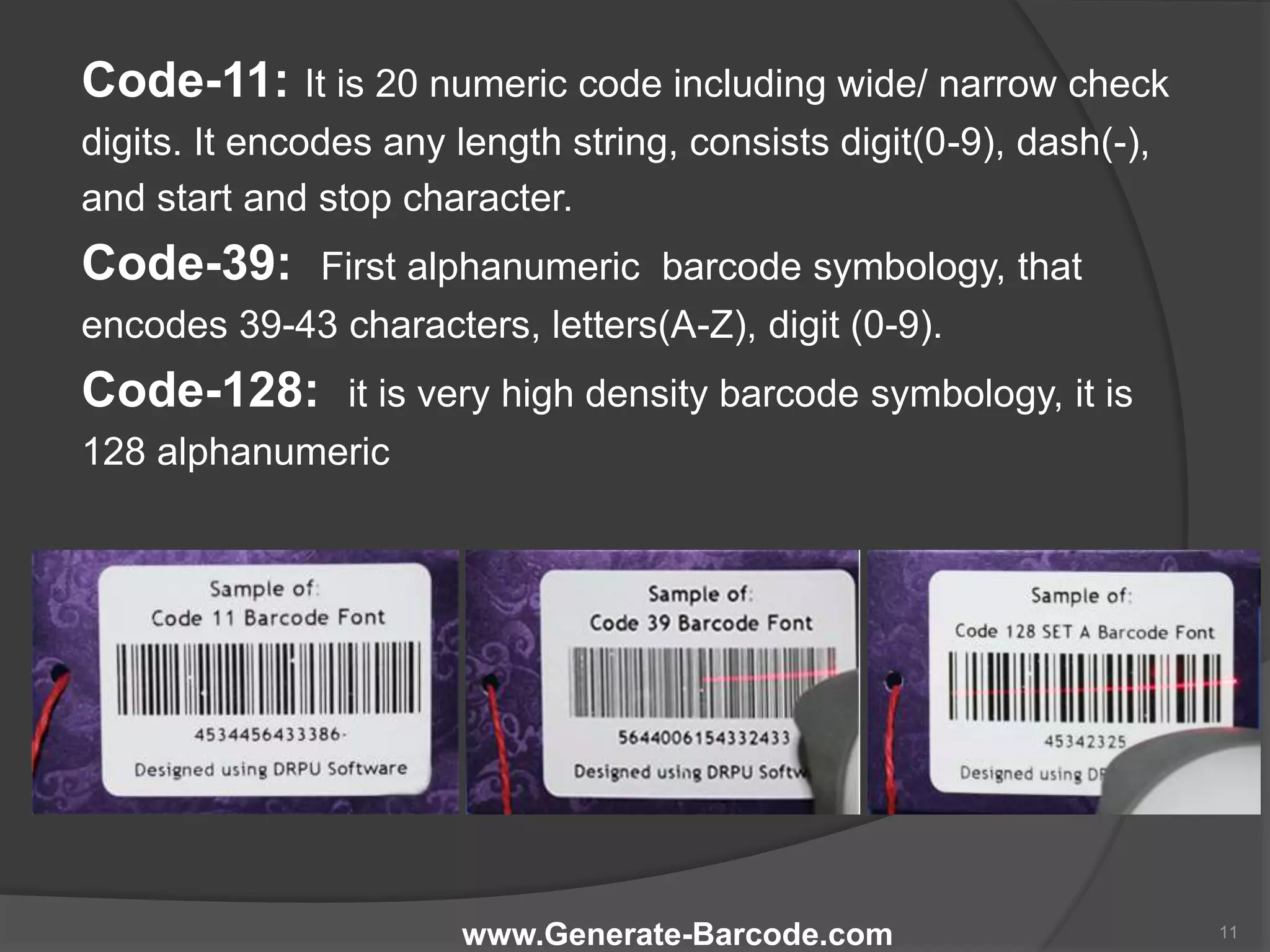 Types and Applications of Linear Barcode | PPSX
