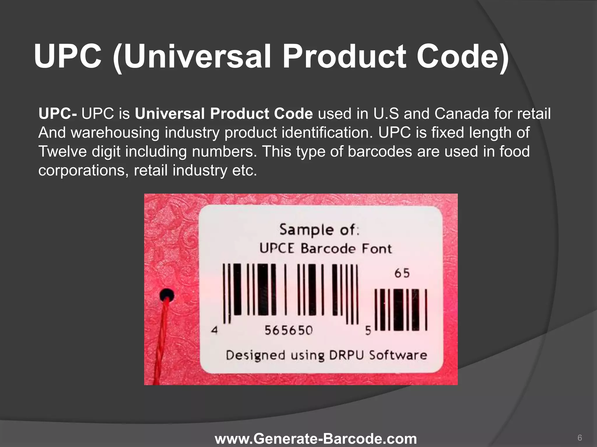 Types and Applications of Linear Barcode | PPSX