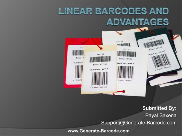 Types and Applications of Linear Barcode | PPT