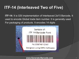 Types and Applications of Linear Barcode | PPSX