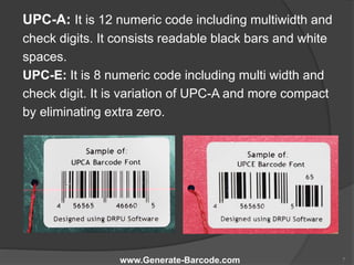 Types and Applications of Linear Barcode | PPSX