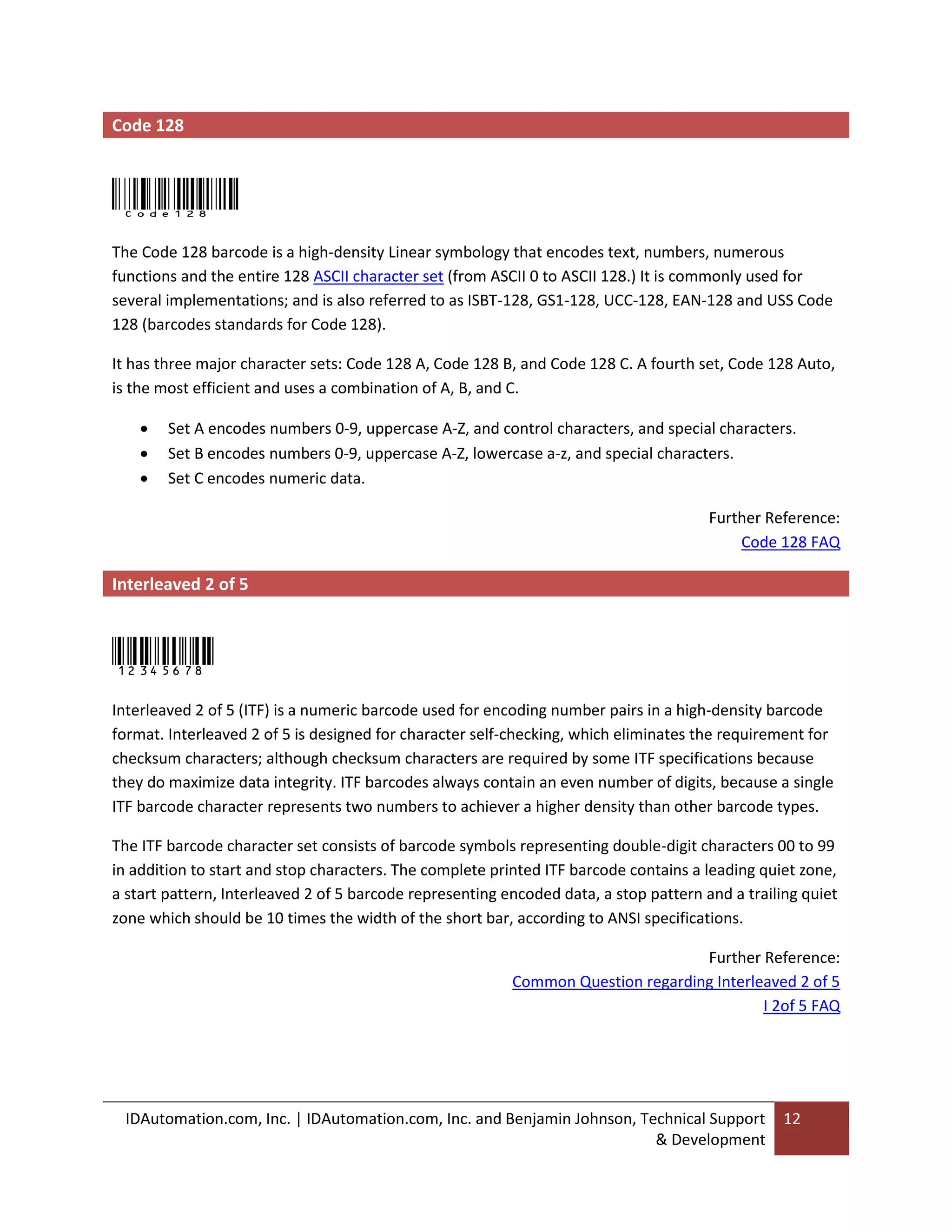 Barcode Educational Guide - IDAutomation.com | PDF