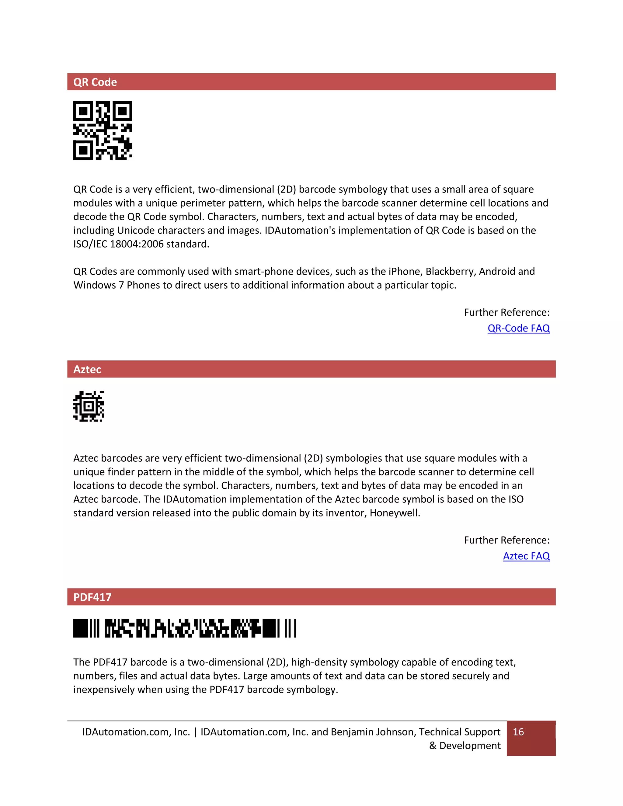 Barcode Educational Guide - IDAutomation.com | PDF