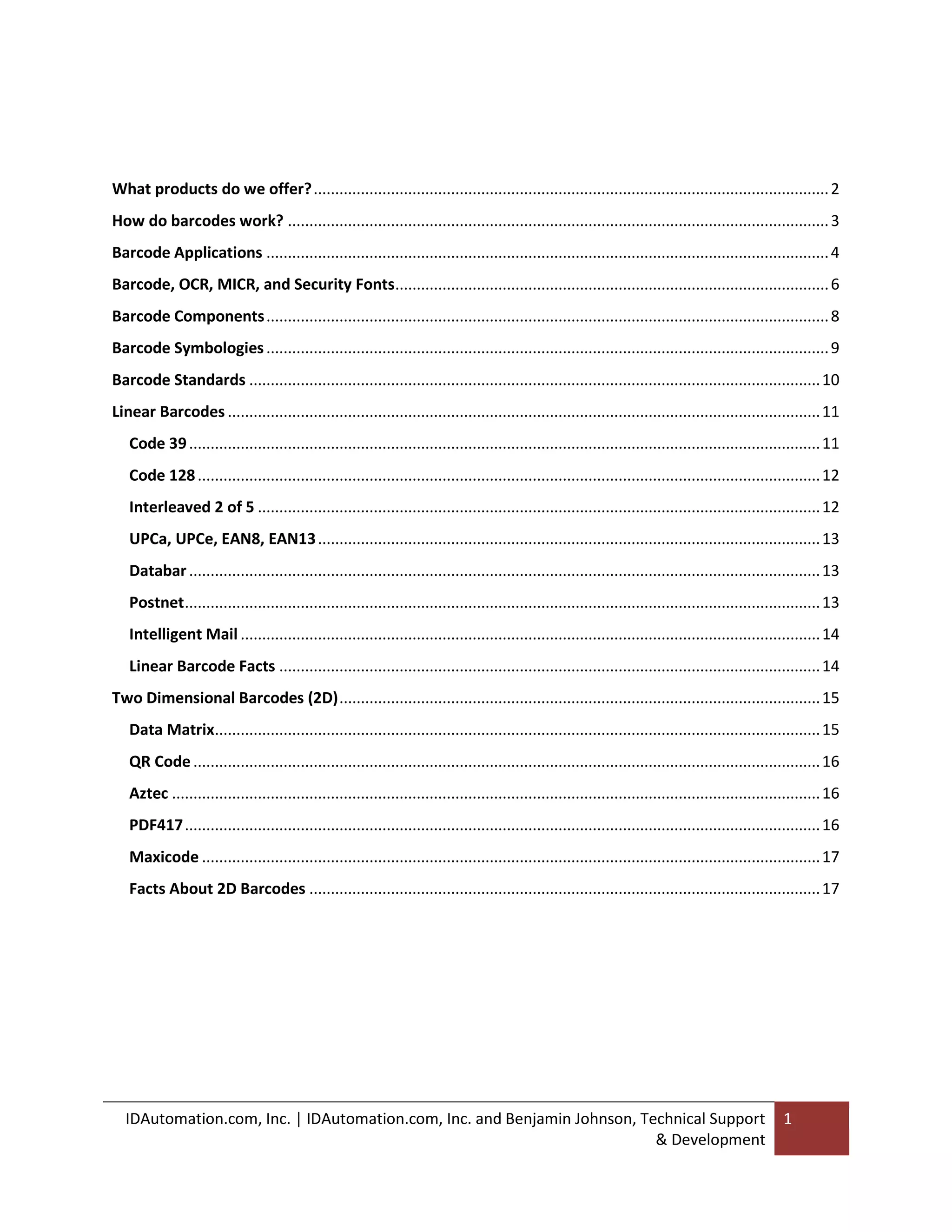 Barcode Educational Guide - IDAutomation.com | PDF