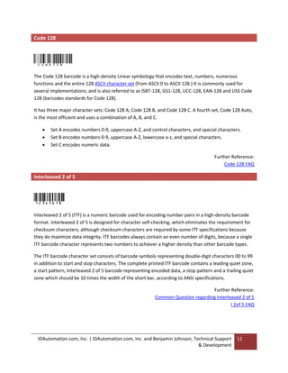 Barcode Educational Guide - IDAutomation.com | PDF