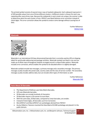 Barcode Educational Guide - IDAutomation.com | PDF