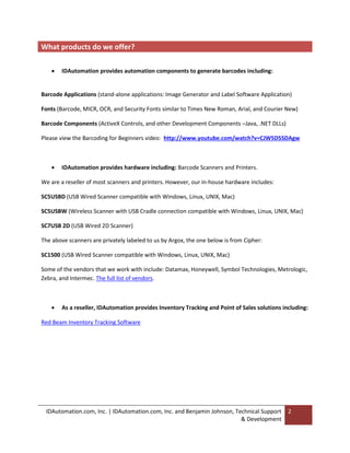 Barcode Educational Guide - IDAutomation.com | PDF