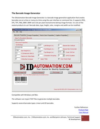 Barcode Educational Guide - IDAutomation.com | PDF