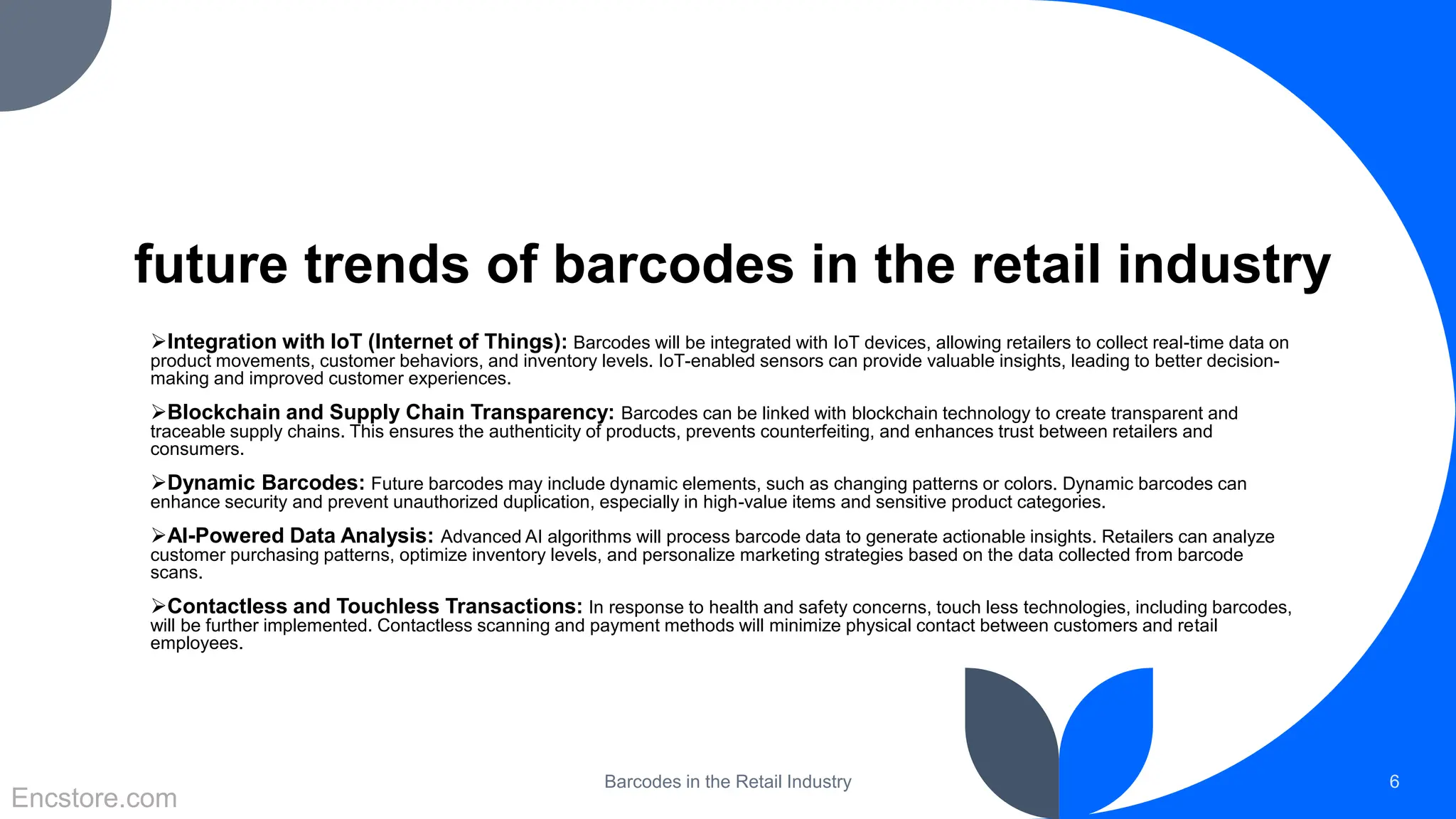 barcode in the retail industry.pptx | Programming Languages | Computing