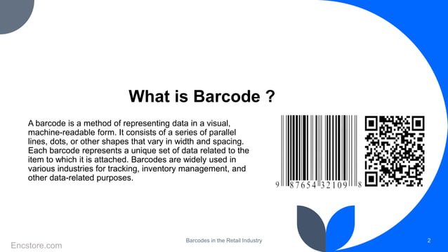barcode in the retail industry.pptx | Programming Languages | Computing