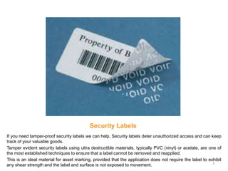 Barcode labels | PPTX