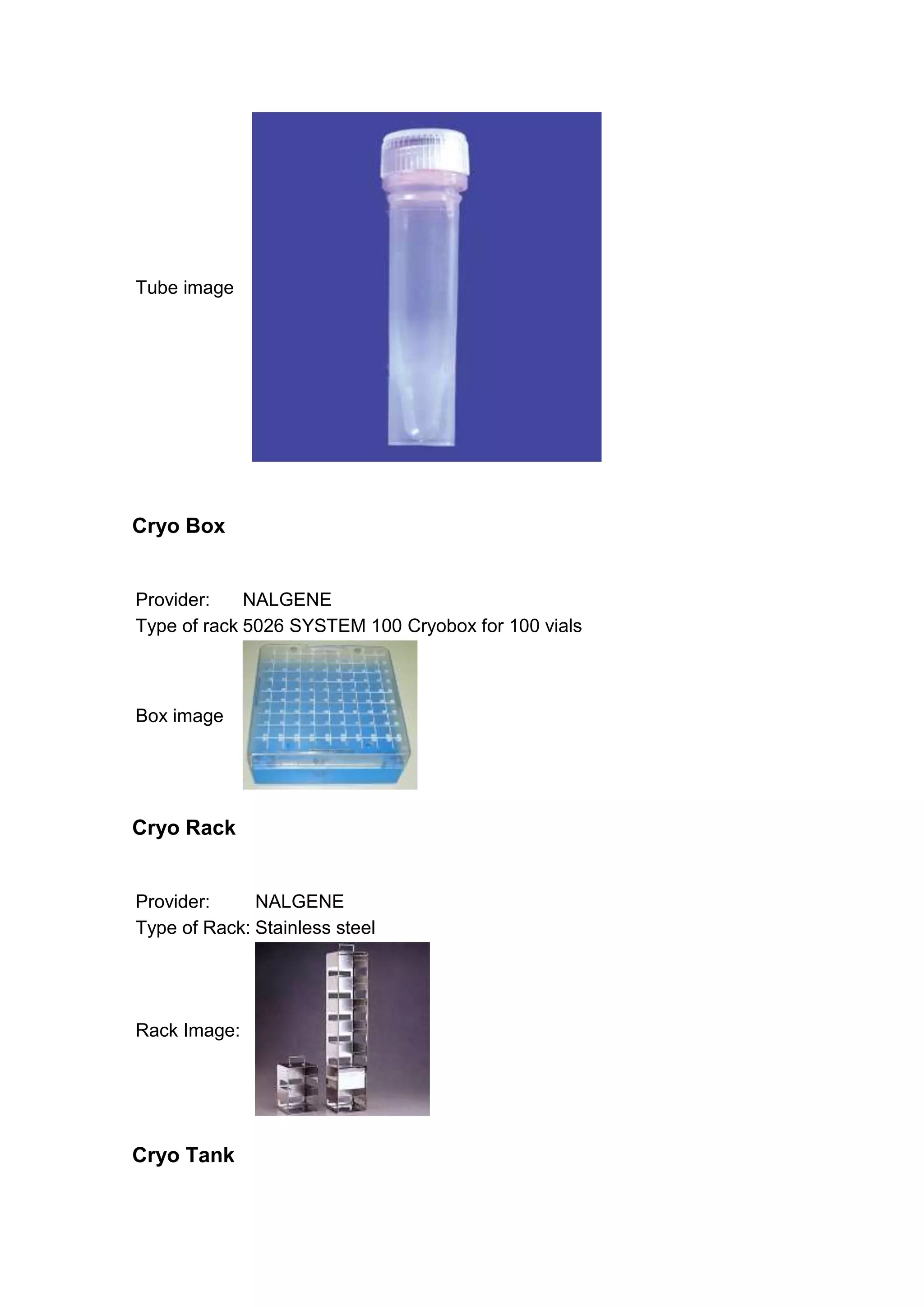 Barcode labels specifications for DNA and Cryo | PDF