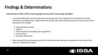 Barcode Metadata & Privacy - What is the risk really? | PDF