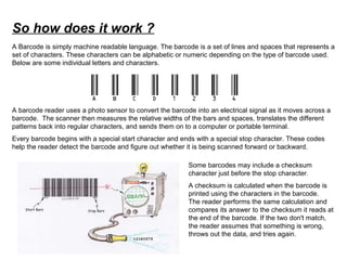 Barcode presentation 2013 | PPT | Programming Languages | Computing