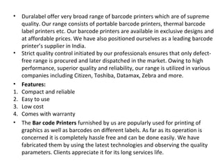 Barcode printer - duralabel.net