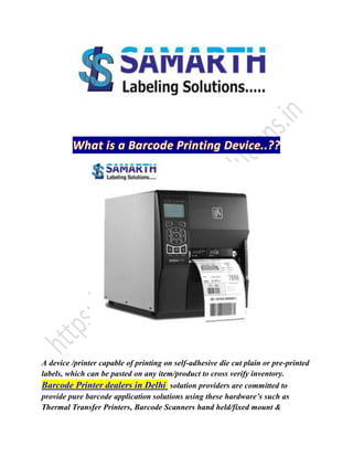 Barcode printer and barcode label dealers in delhi (1) | PDF