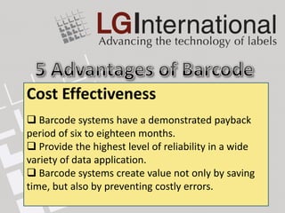 Barcode printing presentation lgi | PPT