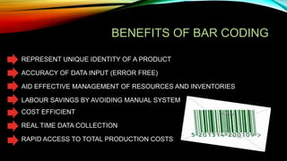 Bar codes and its type with different scanner and its application | PPTX