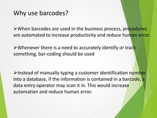 Barcodes - Types, Working and Hardware | PPTX