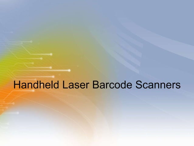 Handheld Laser Barcode Scanners | PPT