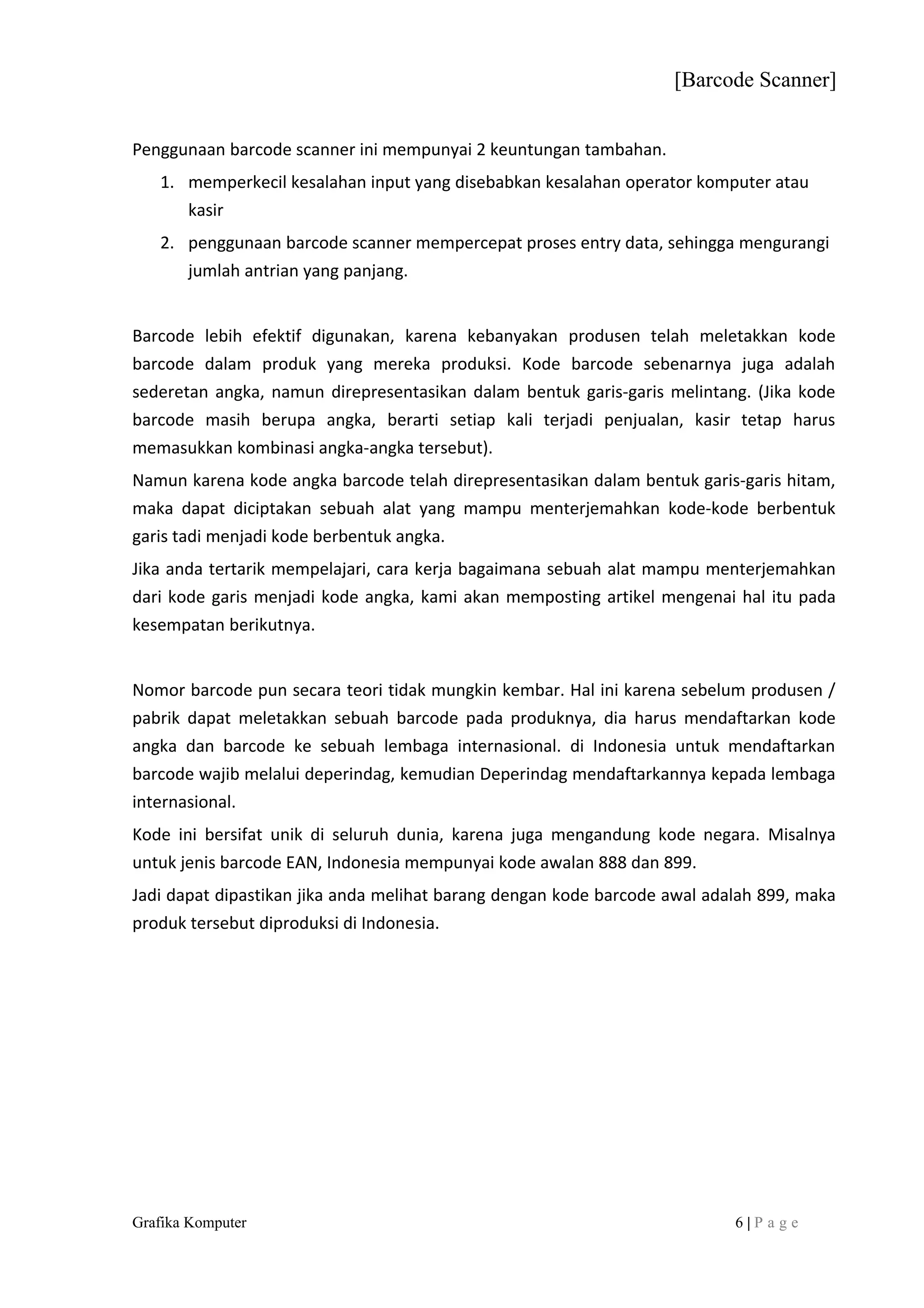 Barcode scanner | DOC